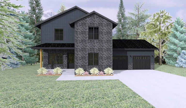 Narrow Lot: Winside A Floor Plan | Colorado Building Systems